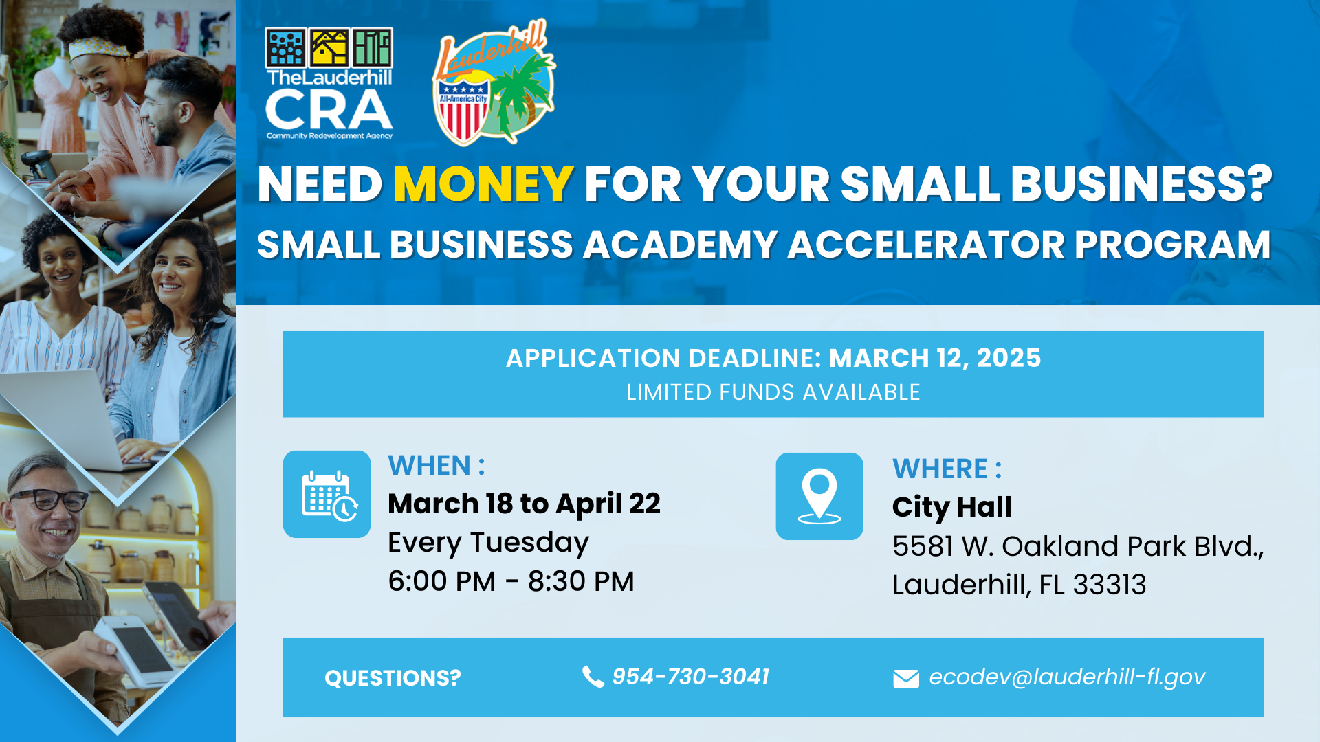 Lauderhill CRA: Small Business Academy Accelerator (SBAA) Program 2025 ...