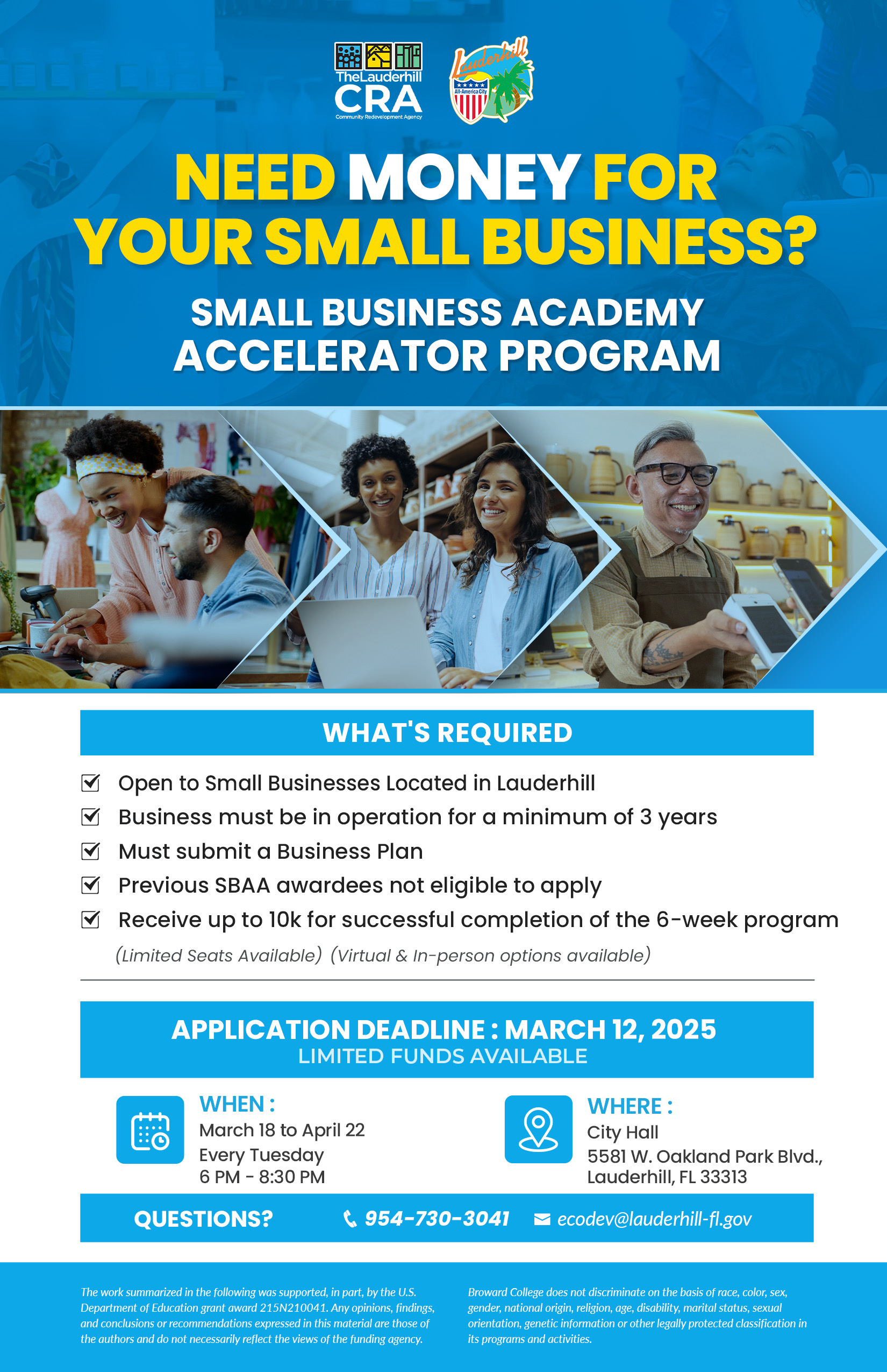 CRA Programs and Community Partnerships - The Lauderhill CRA